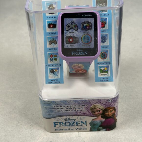 Disney | Accessories | Disney Frozen Smart Watch Girls Purple Touch ...